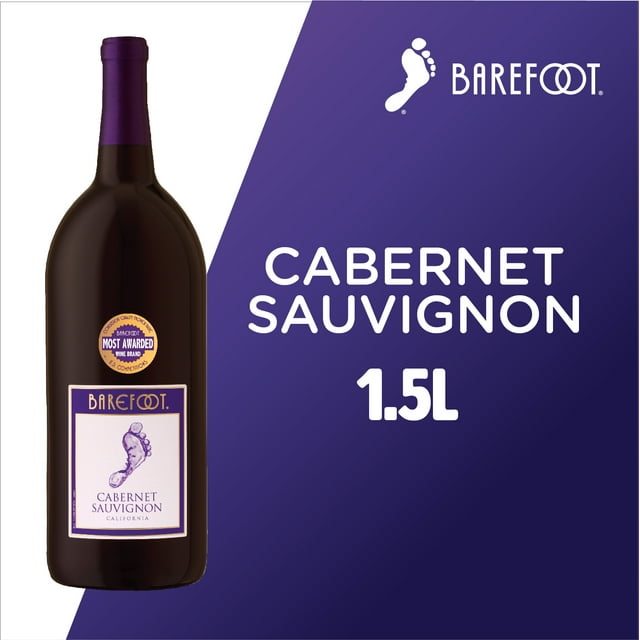 Barefoot Cellars Cabernet Sauvignon Red Wine, 1.5 Bottle - Walmart.com