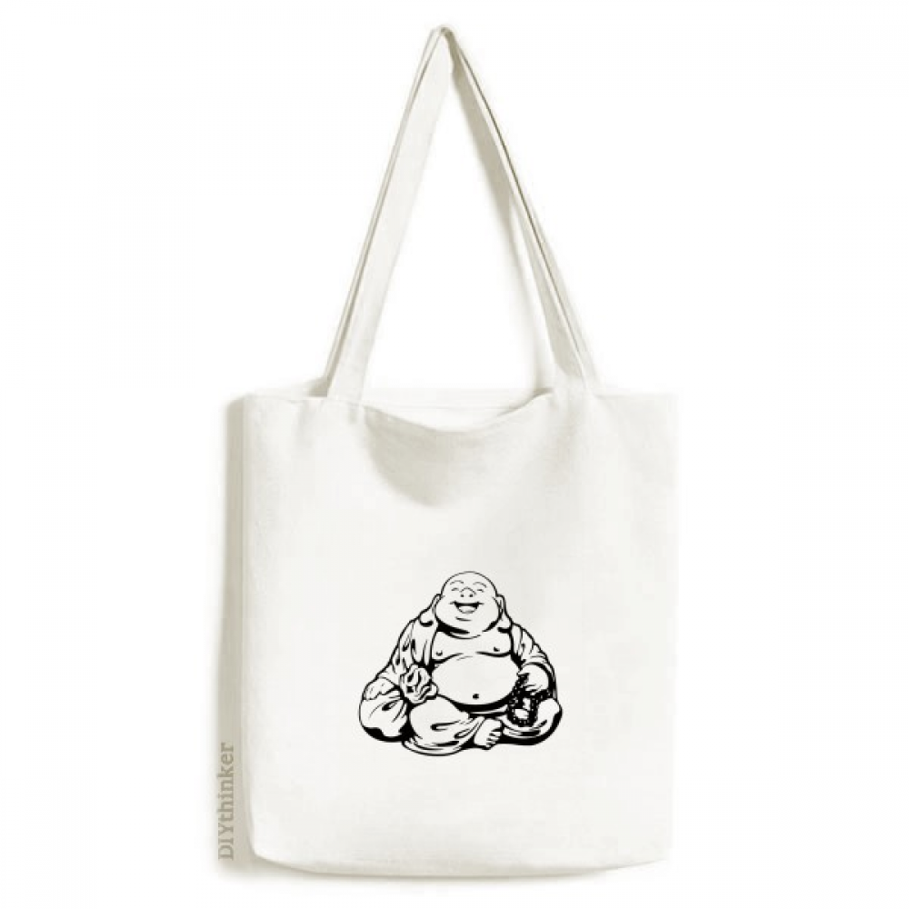 Barefoot Daisen Monk Fat Blessing Mellow Tote Canvas Bag Shopping ...