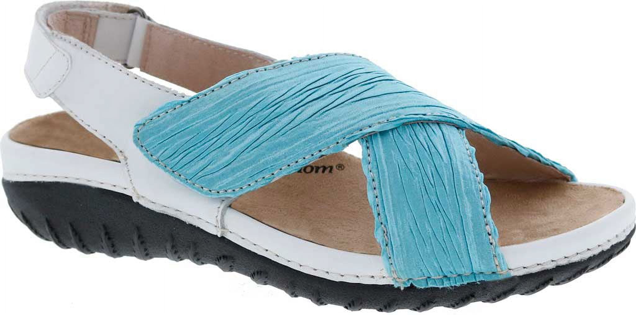 Barefoot Freedom Womens Bon Voyage Leather Slip On Slingback Sandals ...