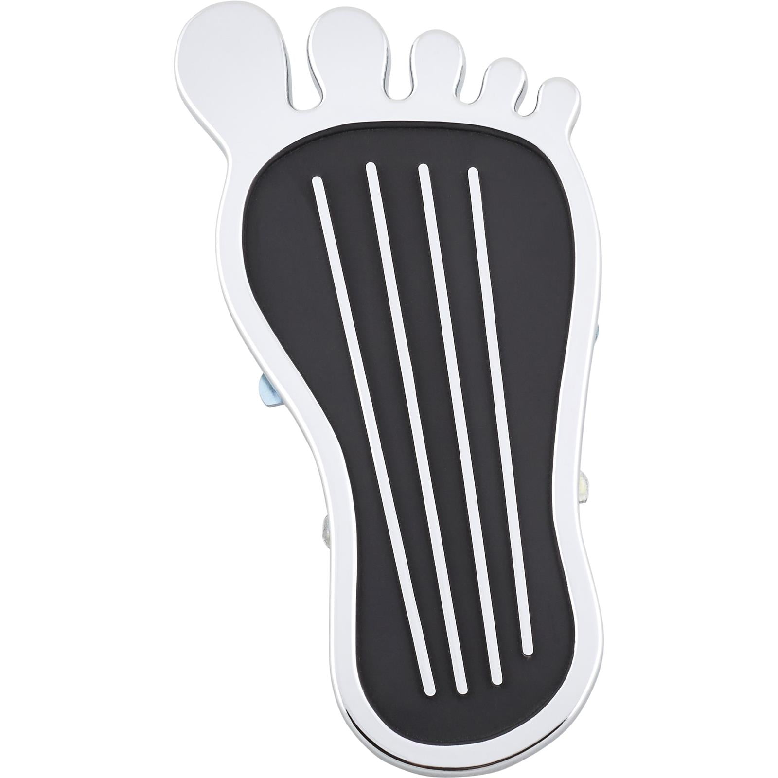 Barefoot Gas Pedal Cover - Chrome Detail - Easy to Install - Fits Over ...