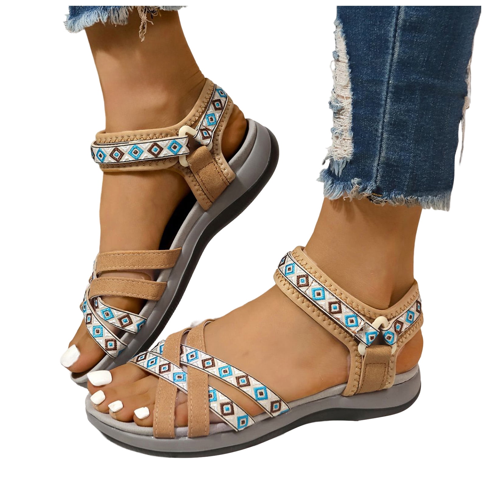 Barefoot Sandals Women Ankle Strap Athletic Slip on Arch Support ...
