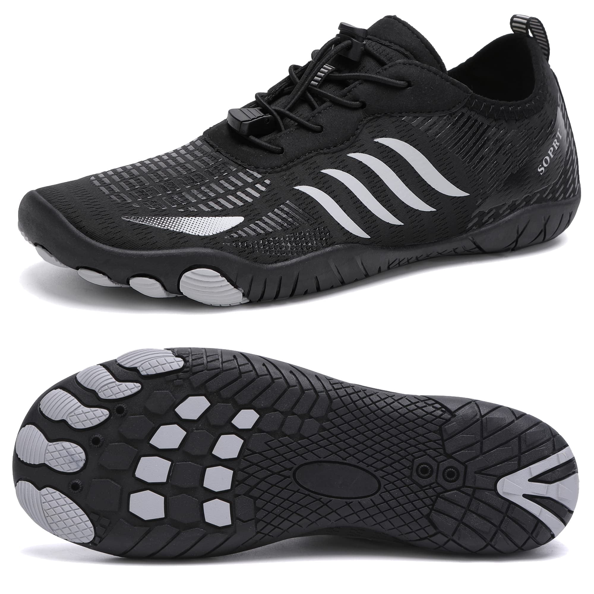 Barefoot Shoes Womens Mens Wide Toe Water Barefoot Trainers for Walking ...