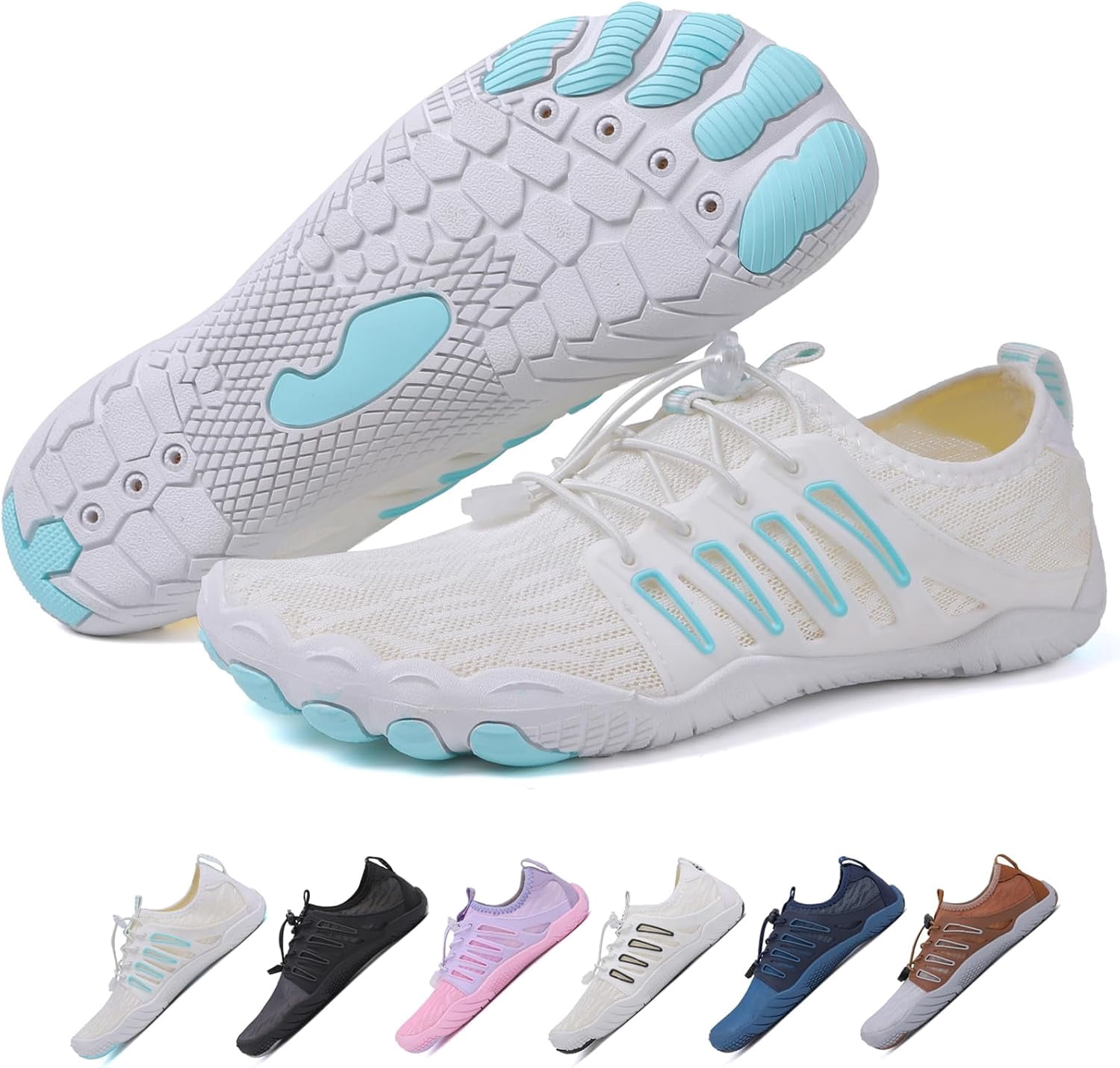 Barefoot Water Shoes, Breathable Quick Dry Hiking Footwear, Wide Toe ...