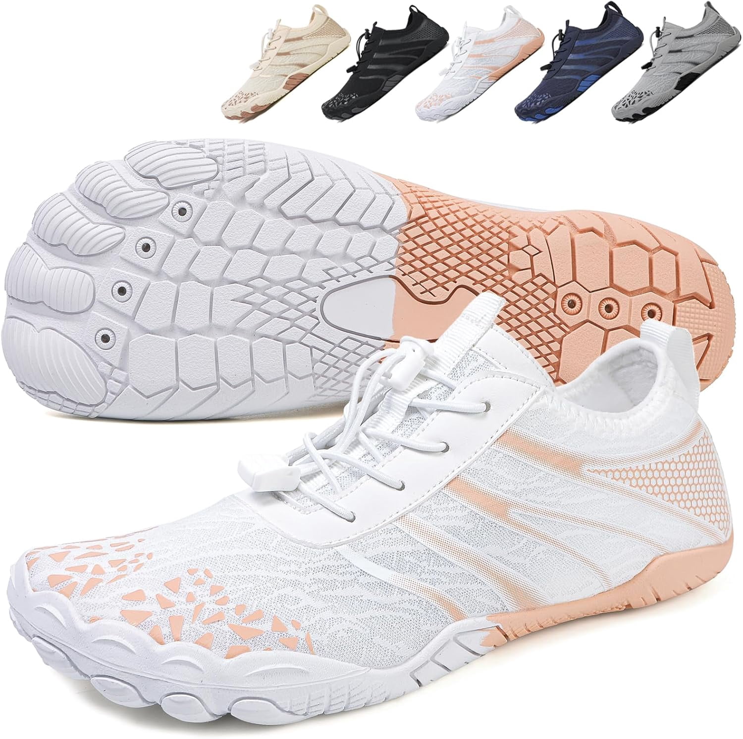 Barefoot Water Shoes, Breathable Quick Dry Hiking Footwear, Wide Toe ...