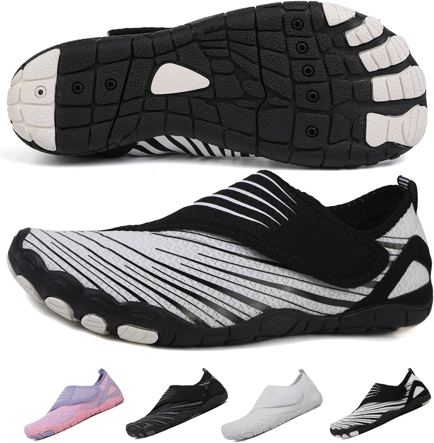 Barefoot Water Shoes, Breathable Quick Dry Hiking Footwear, Wide Toe ...