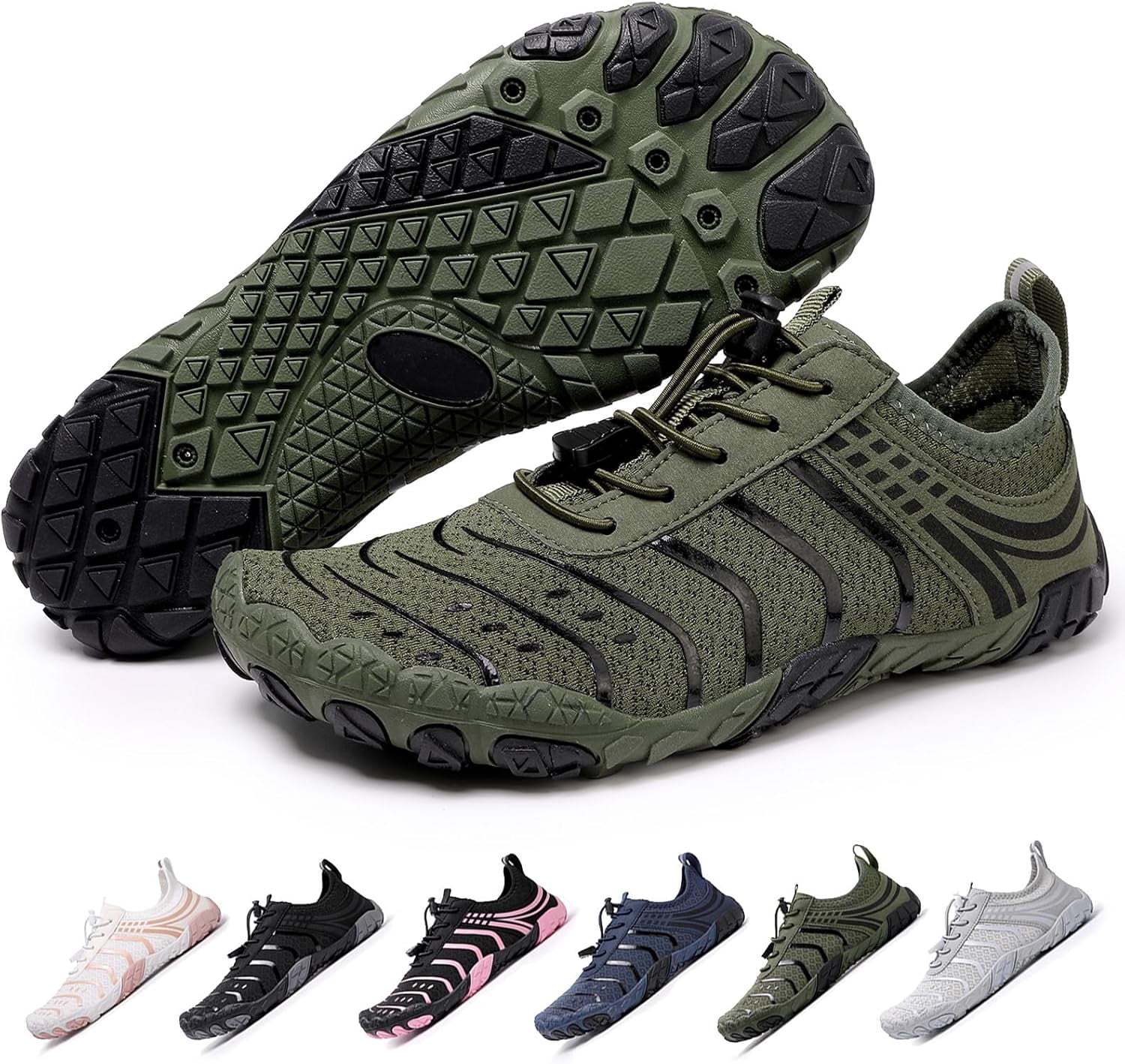 Barefoot Water Shoes, Breathable Quick Dry Hiking Footwear, Wide Toe ...