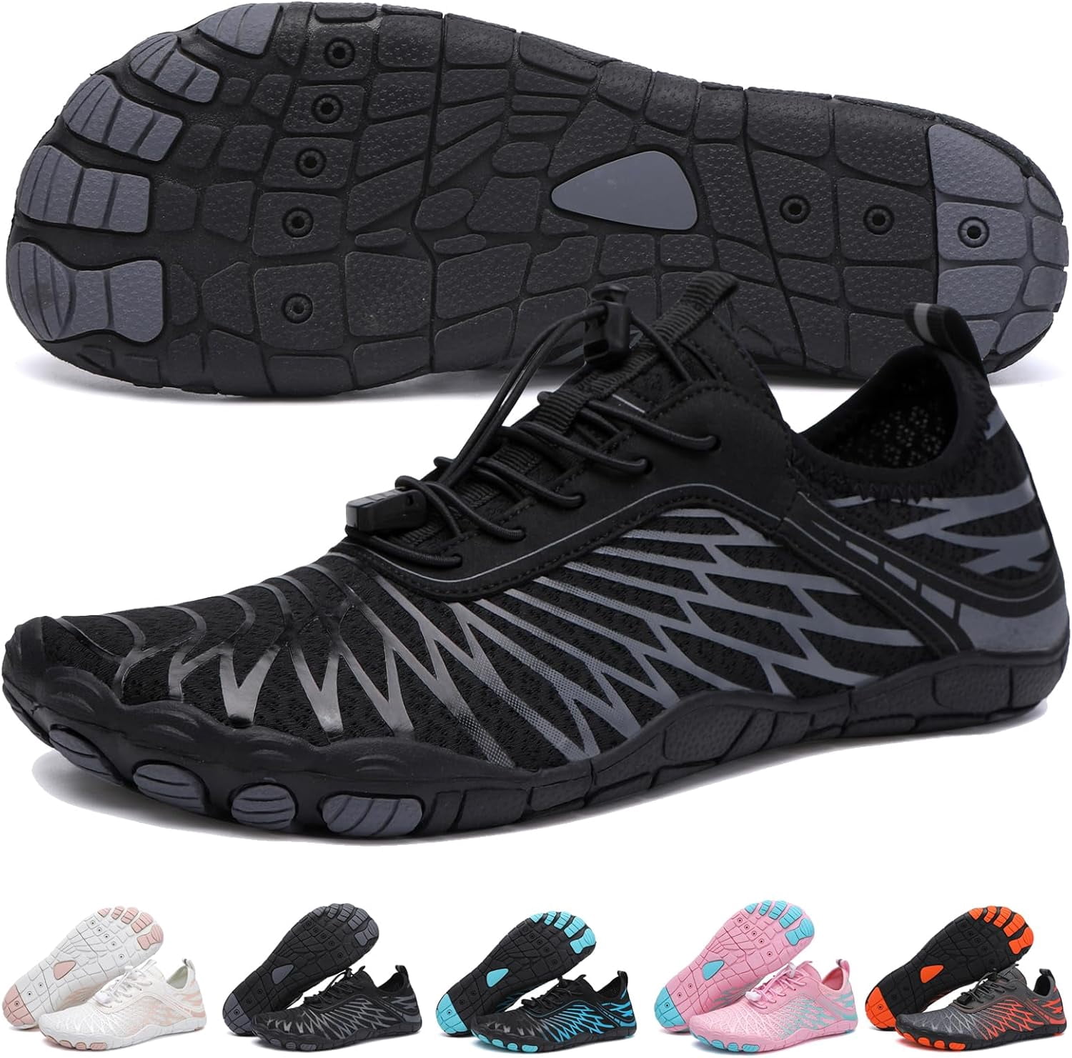 Barefoot Water Shoes, Breathable Quick Dry Hiking Footwear, Wide Toe ...