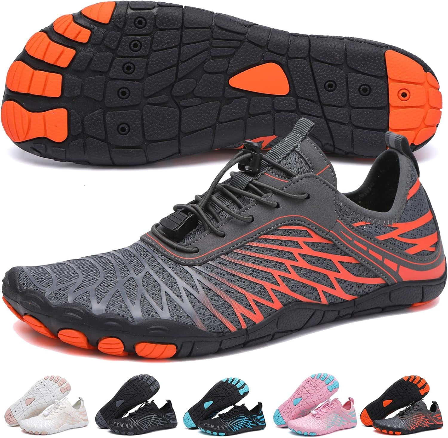 Barefoot Water Shoes, Breathable Quick Dry Hiking Footwear, Wide Toe ...