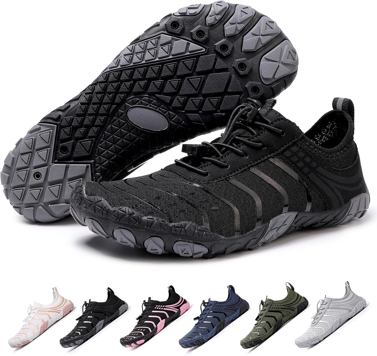 Barefoot Water Shoes, Breathable Quick Dry Hiking Footwear, Wide Toe ...