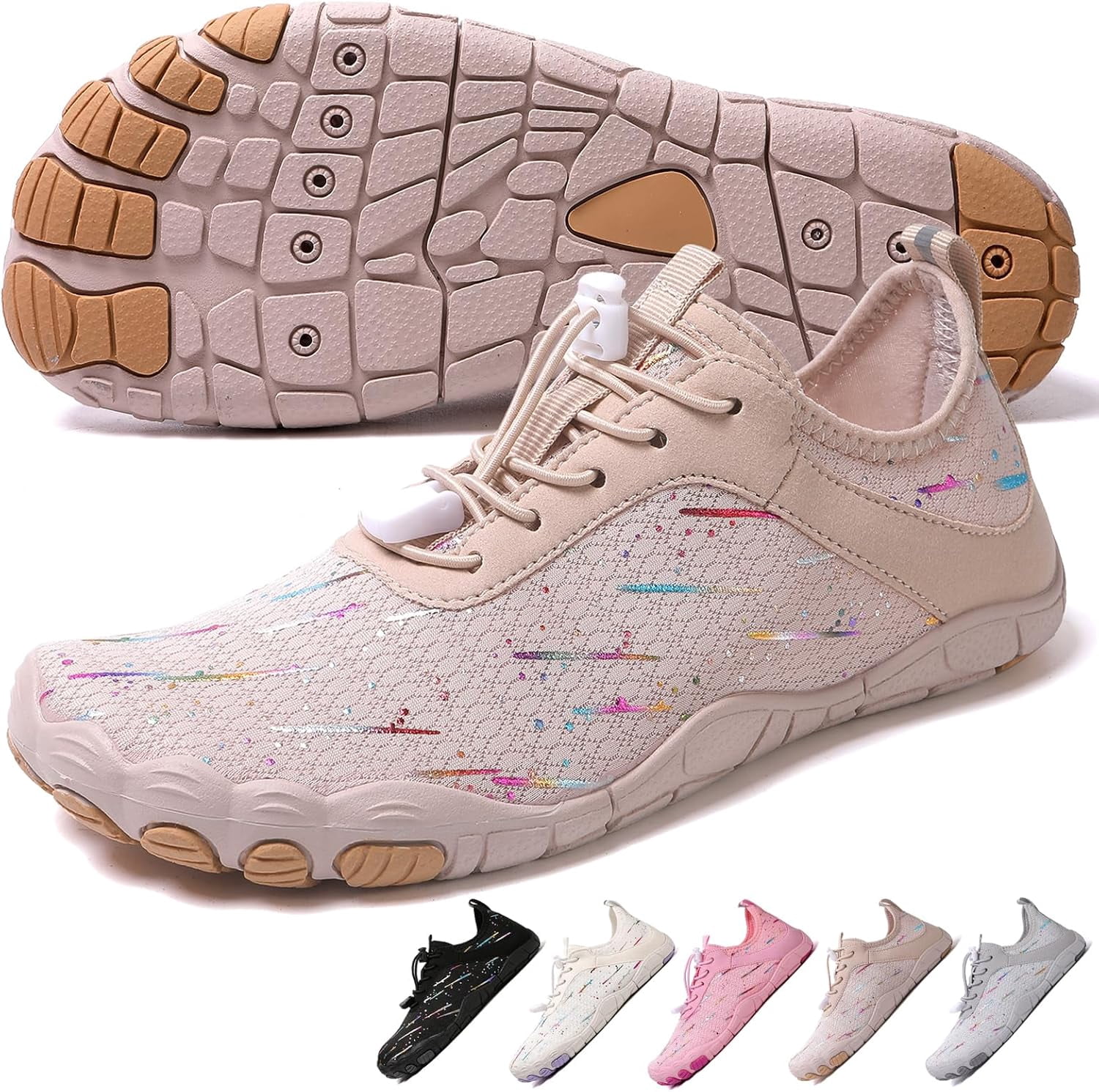 Barefoot Water Shoes, Breathable Quick Dry Hiking Footwear, Wide Toe ...