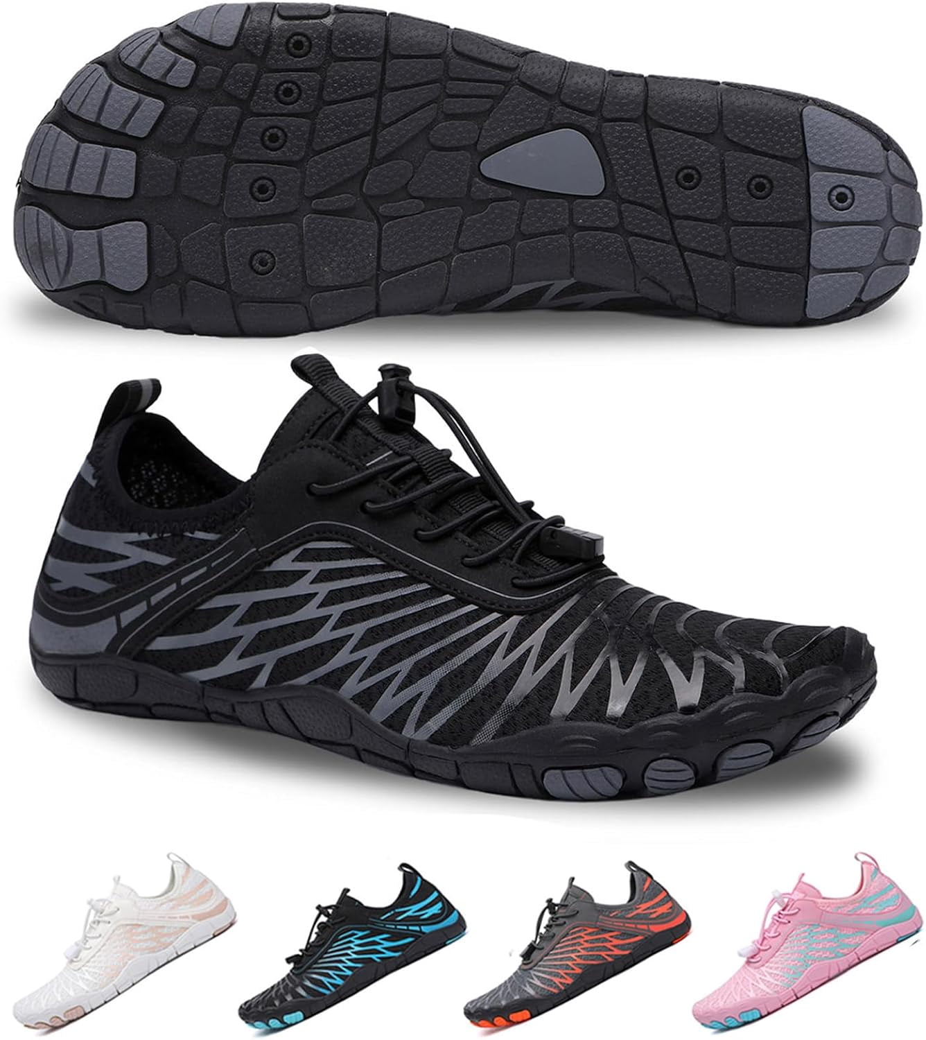 Barefoot Water Shoes, Wide Toe Box Hiking Shoes, Breathable Quick Dry ...