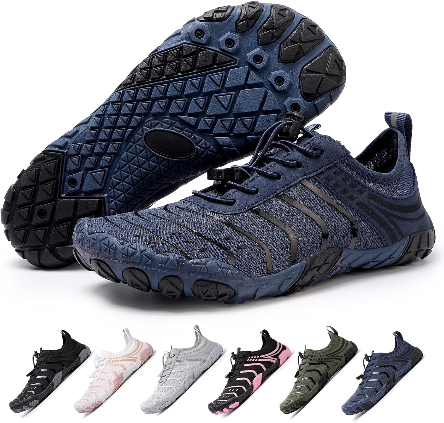 Barefoot Water Shoes for Women Men, Wide Toe Box Quick-Dry Aqua Shoes ...