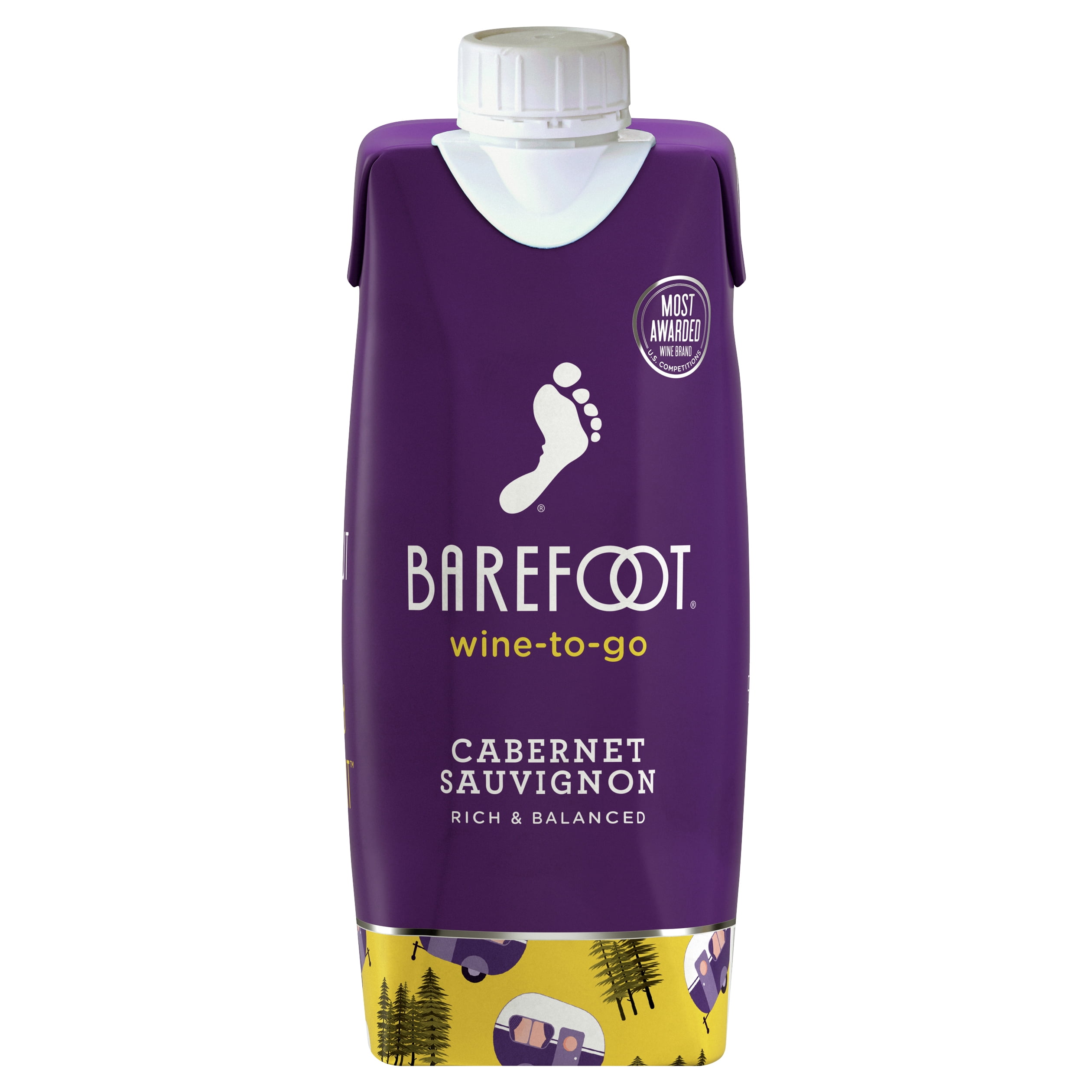 Barefoot Wine To Go Cabernet Sauvignon Red Wine, 500ml Carton - Walmart.com