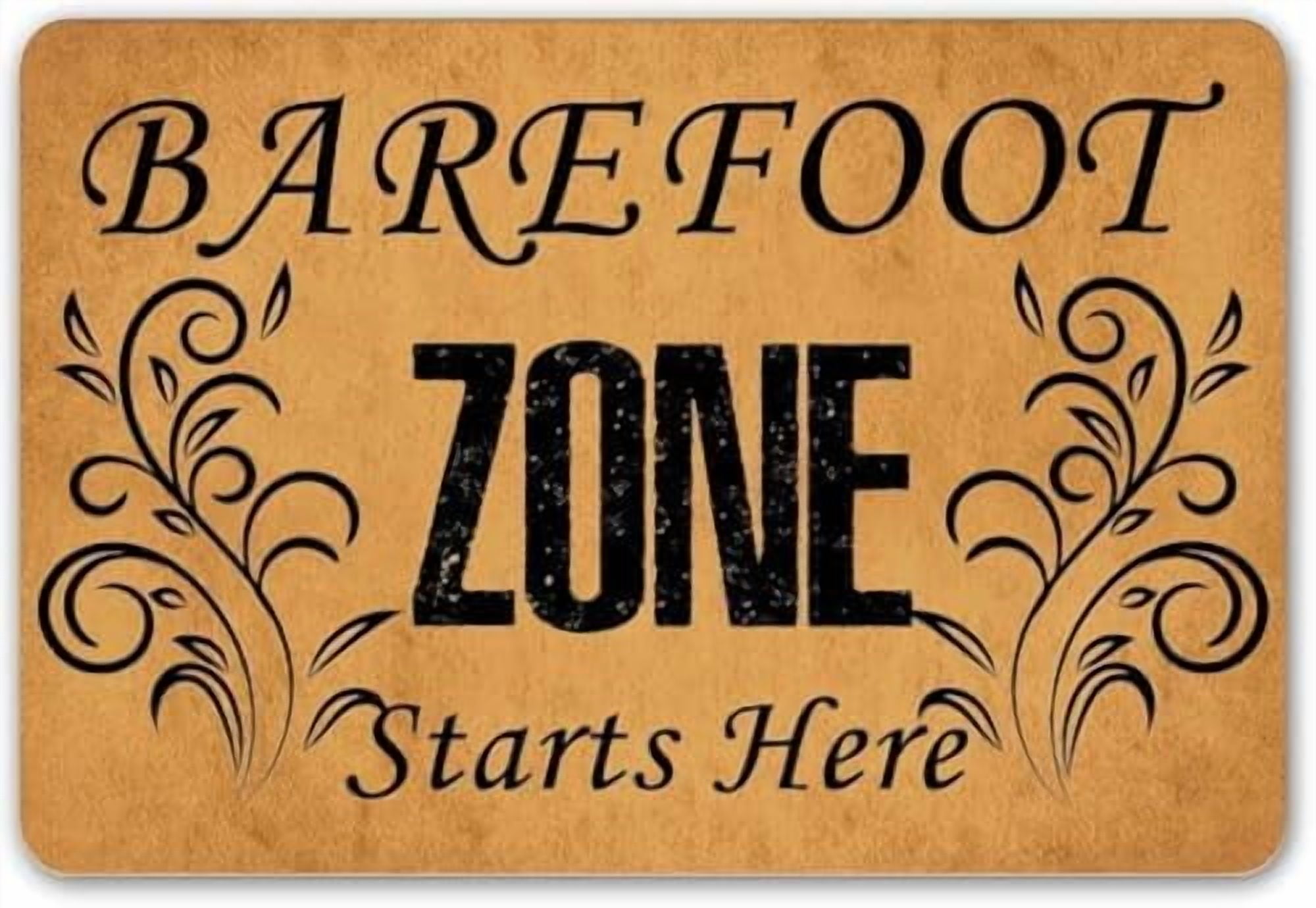 Barefoot Zone Starts Here Mat Add Charm to Your Home with a Fall Door ...