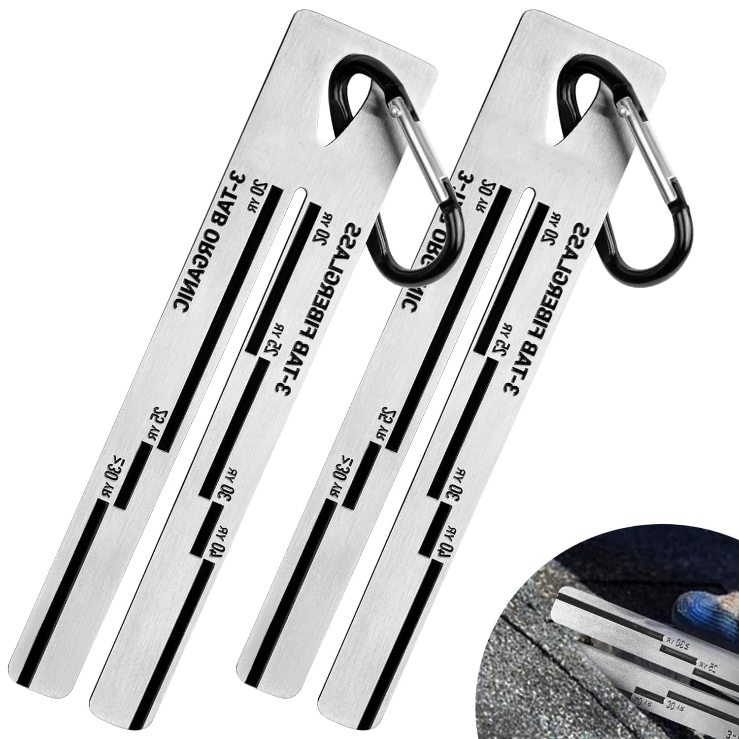 Barelove 2 Pack 4/09 Shingle Gauge, Roofing Pitch Gauge Roof Gauge Tool ...