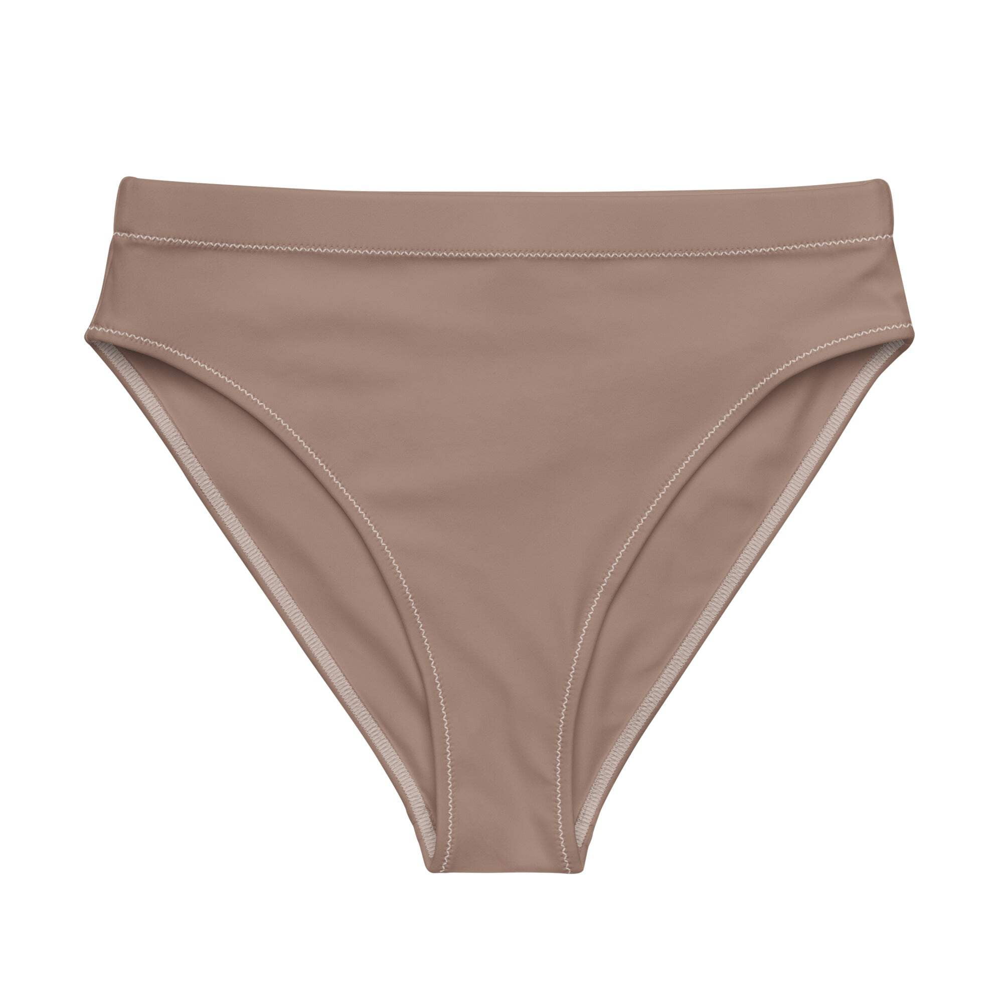 Barely Blushed Recycled High-Waisted Bikini Bottom - Walmart.com