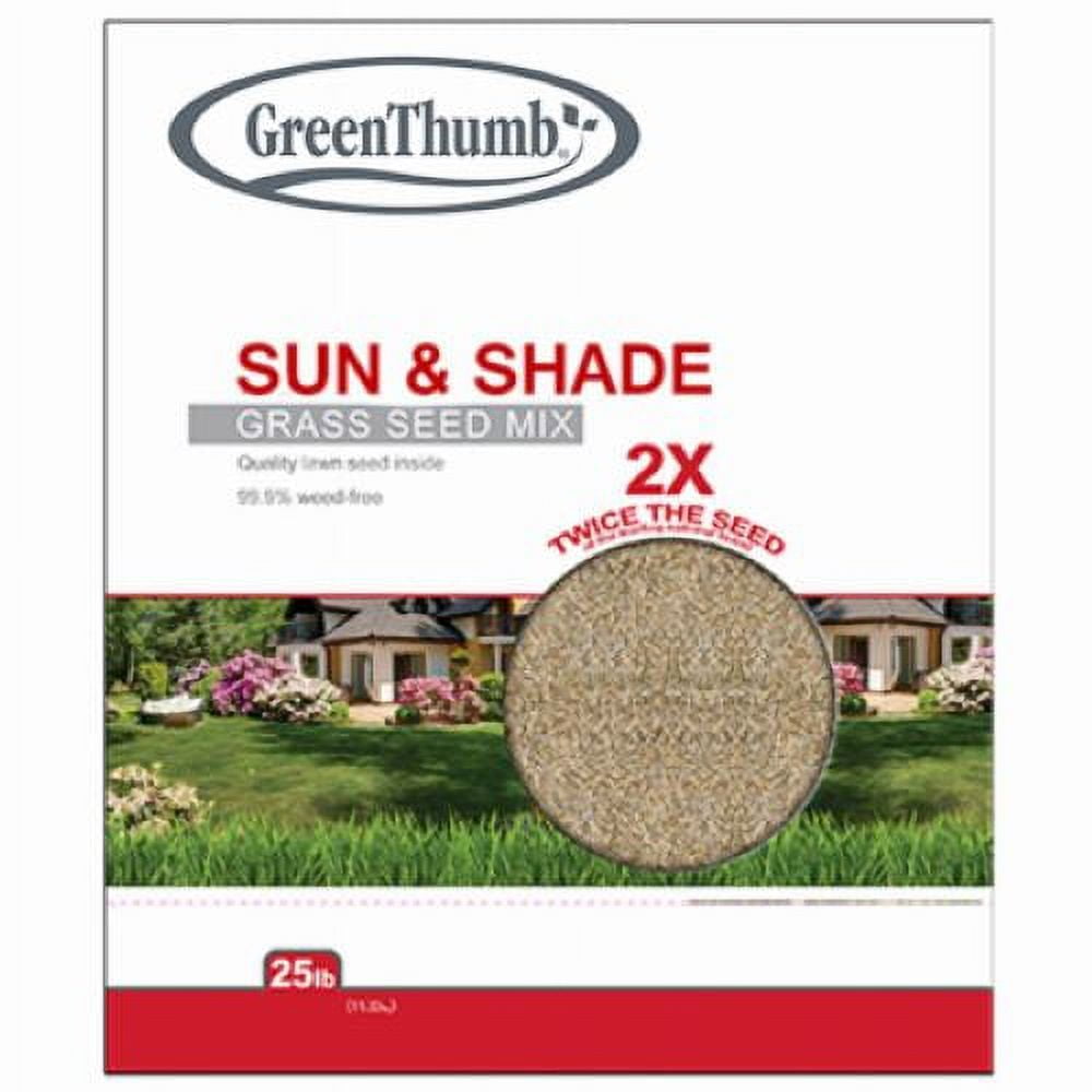 Barenbrug GTSS25 25 LB Bag of Sun & Shade Grass Seed Mix - Quantity of ...