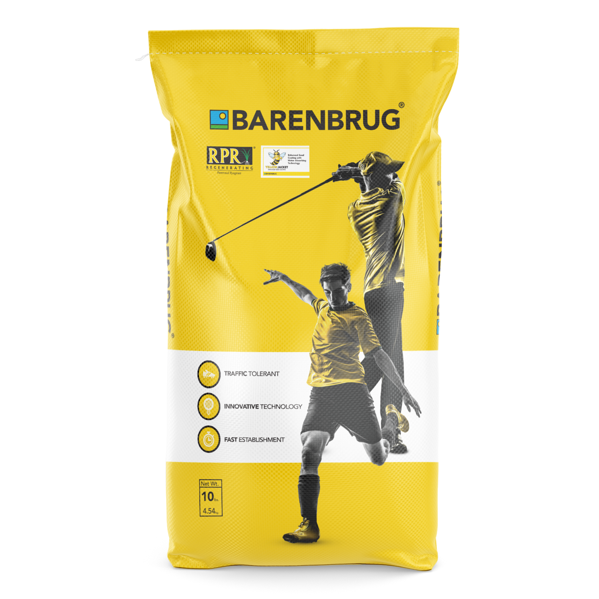 Barenbrug Turf Star RPR Grass Seed with Yellow Jacket Coating, 10lb ...