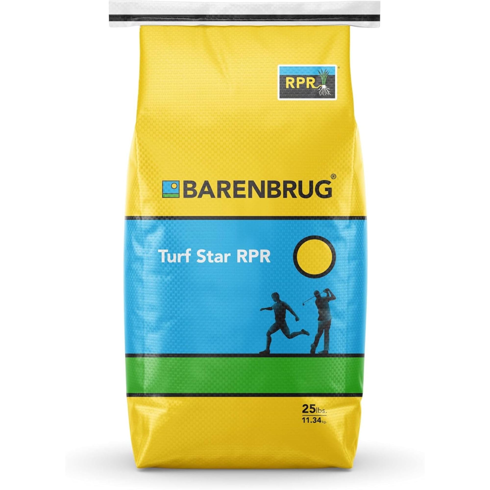 Barenbrug Turf Star RPR Grass Seed with Yellow Jacket Coating, 25lb ...
