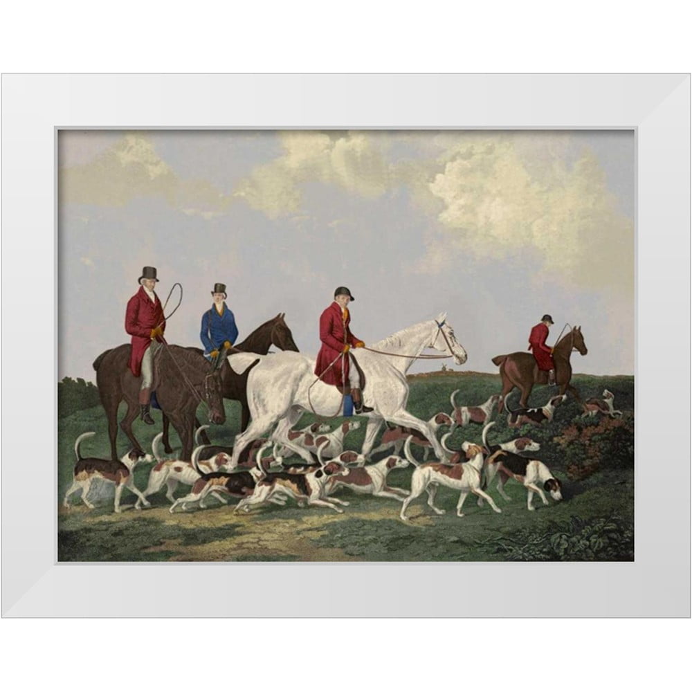 Barenger 32x25 White Modern Wood Framed Museum Art Print Titled - Earl ...