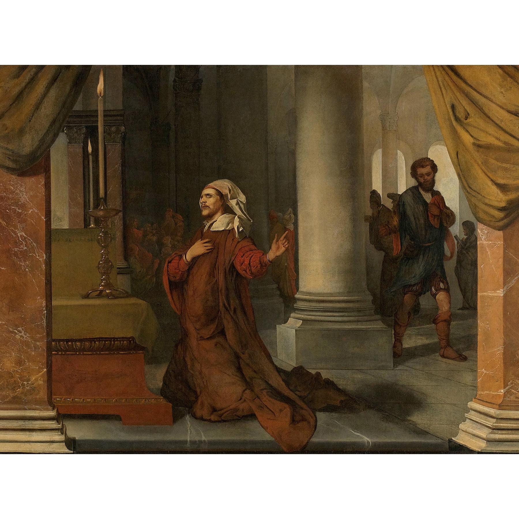 Barent Fabritius Pharisee And Publican Painting Extra Large XL Wall Art ...