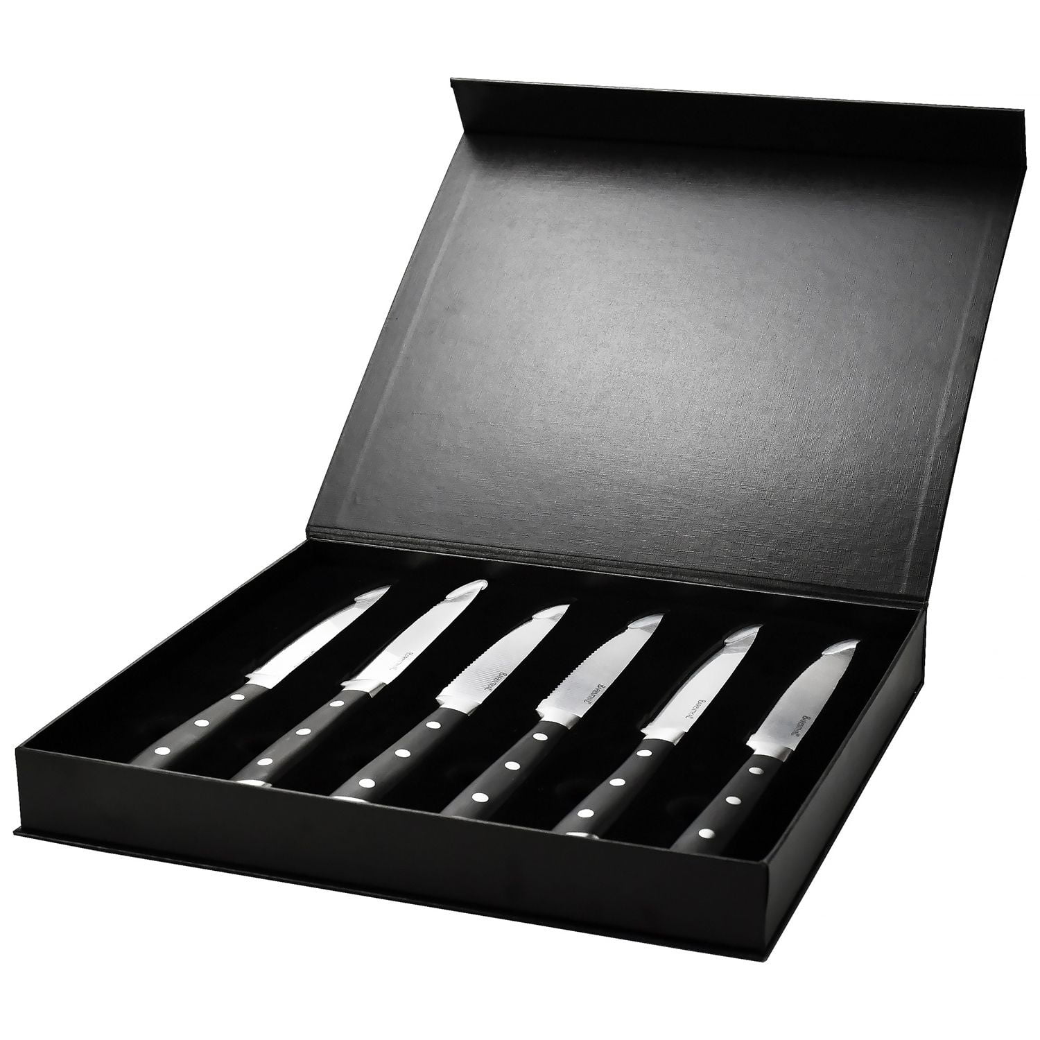 Barenthal Stay Sharp Kitchen Steak Knives Set of 6, German Stainless ...