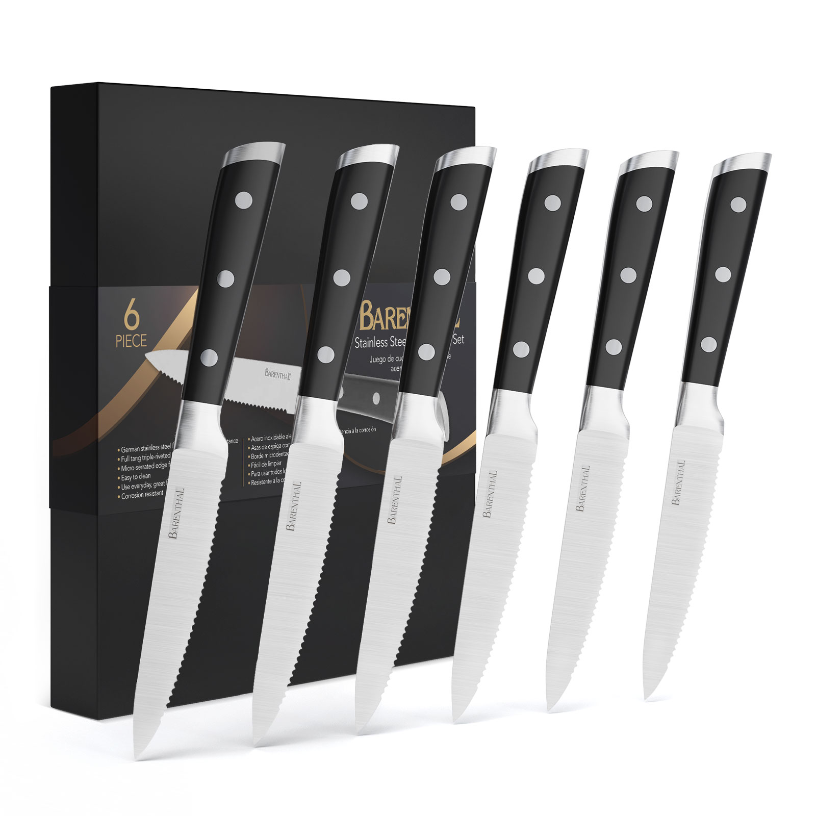 Rada Cutlery Serrated Steak Knife – Stainless Steel Blade With Aluminum ...