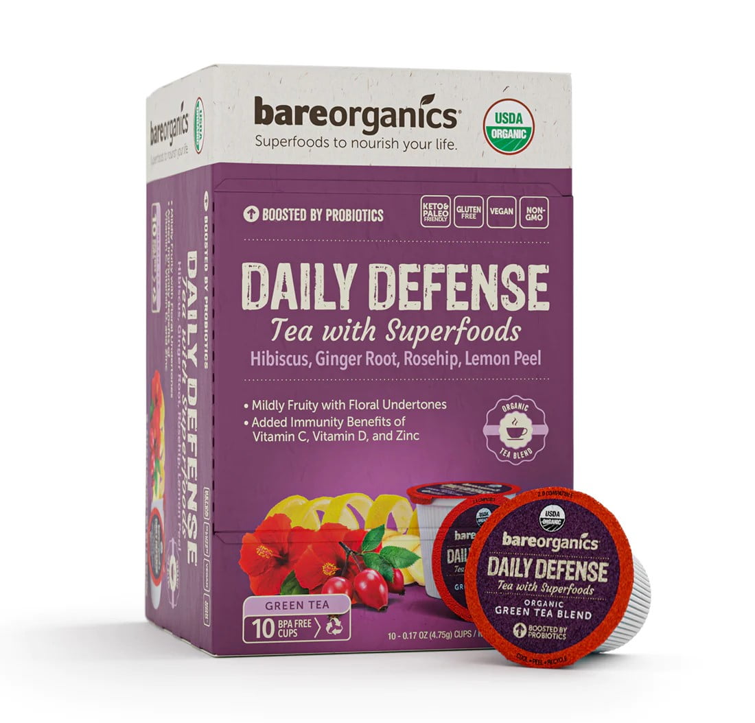Bareorganics 15401 Immunity (Daily Defense) Tea With Superfoods ...