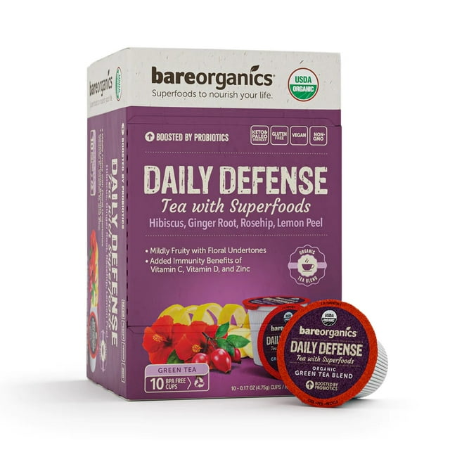 Bareorganics 15401 Immunity (Daily Defense) Tea With Superfoods ...