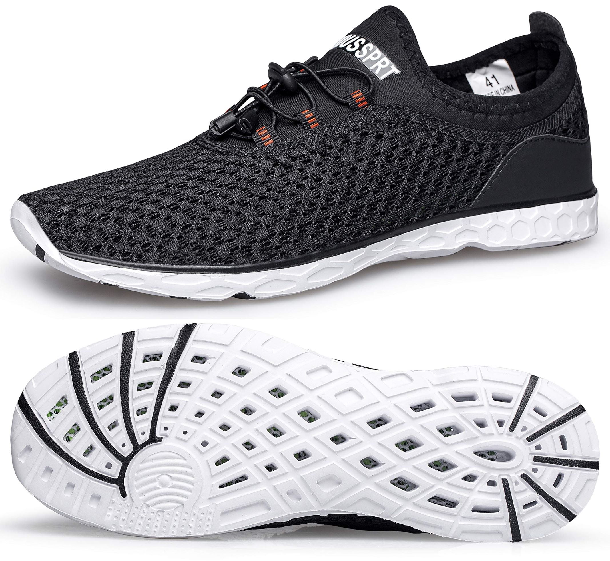 Barerun Men's Breathable Aqua Shoes for Pool, Beach, Surf & Swim ...