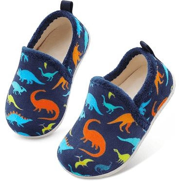 FUPPIA Girls Slippers Girls Cross Band House Slippers Tie Dye Plush ...