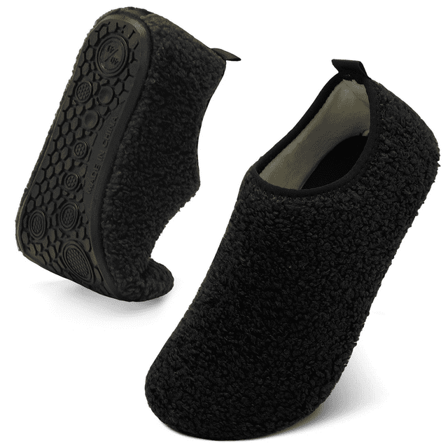 Barerun Womens Mens Slippers House Slipper Slip On Fuzzy House Shoes ...