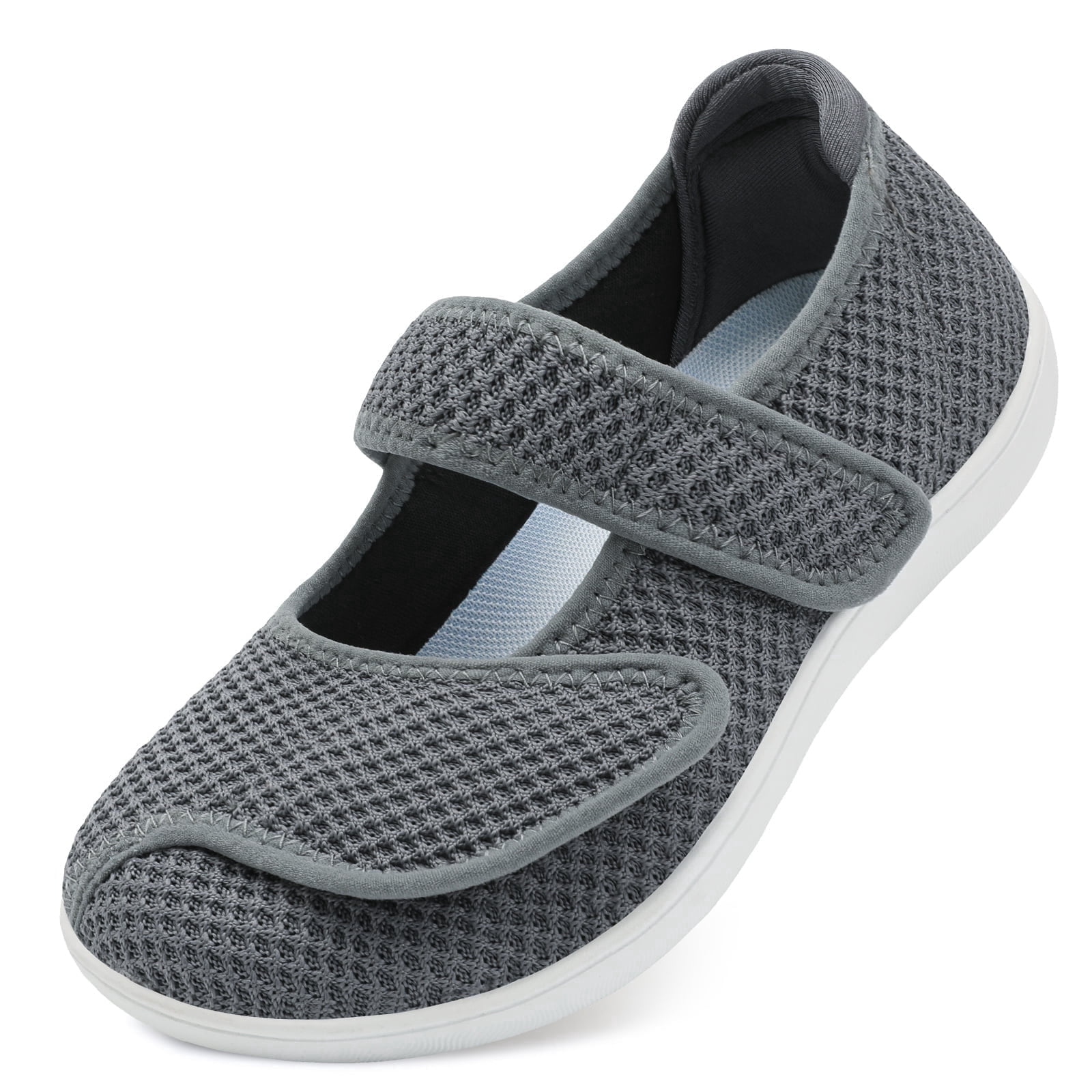 Barerun Women Mary Jane Slip On Diabetic Shoes,Wide Width Available ...