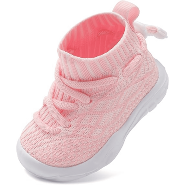 Kushyshoo Toddler Girls' High Top Sneakers, Ombre Colorful Kids Walking ...