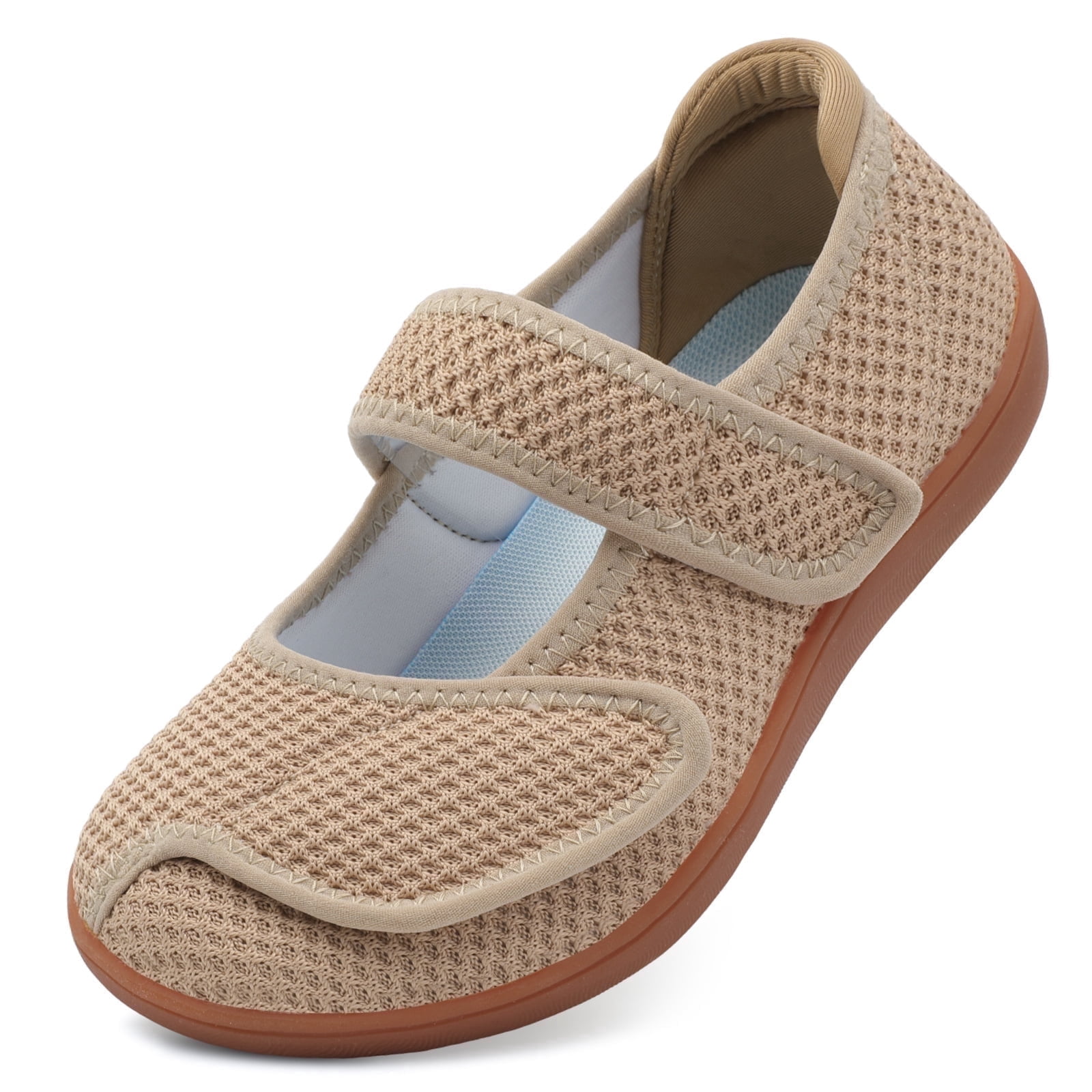 Barerun Women Mary Jane Slip On Diabetic Shoes,Wide Width Available ...