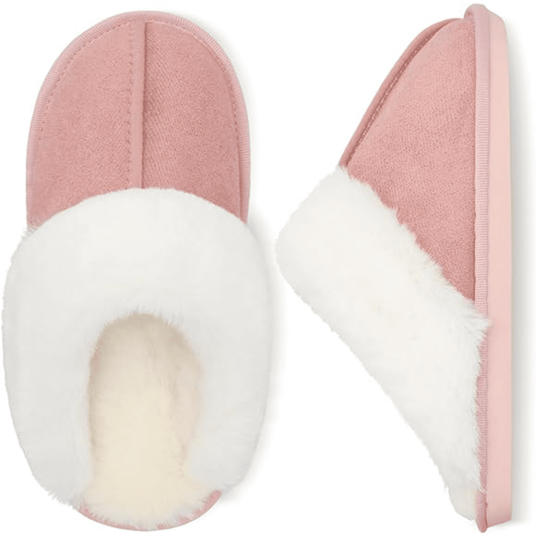 Barerun Winter Fuzzy House Slippers Plush Faux Fur Fluffy Flats ...