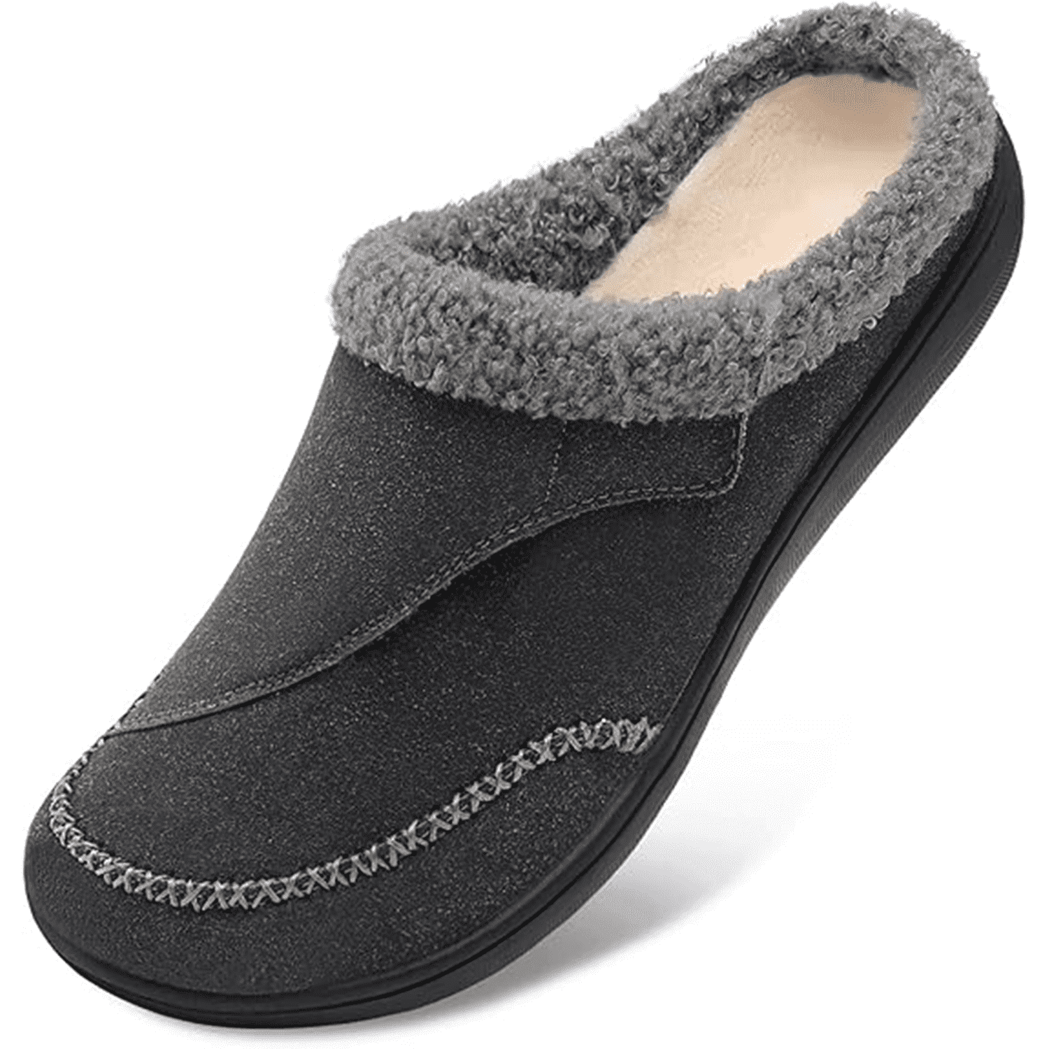 Barerun Womens Wide Slippers Adjustable Diabetic Slippers Memory Foam ...