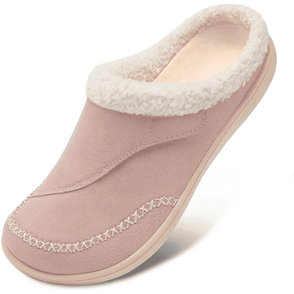 Barerun Womens Wide Diabetic Slippers Adjustable House Shoes for ...