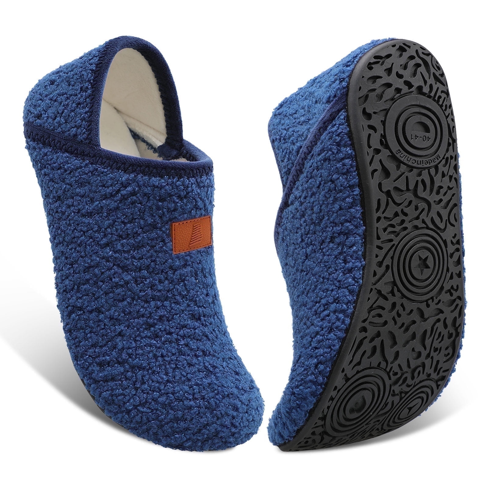 Barerun Women Men Slippers with Around Rubber Sole Slipper Soft ...