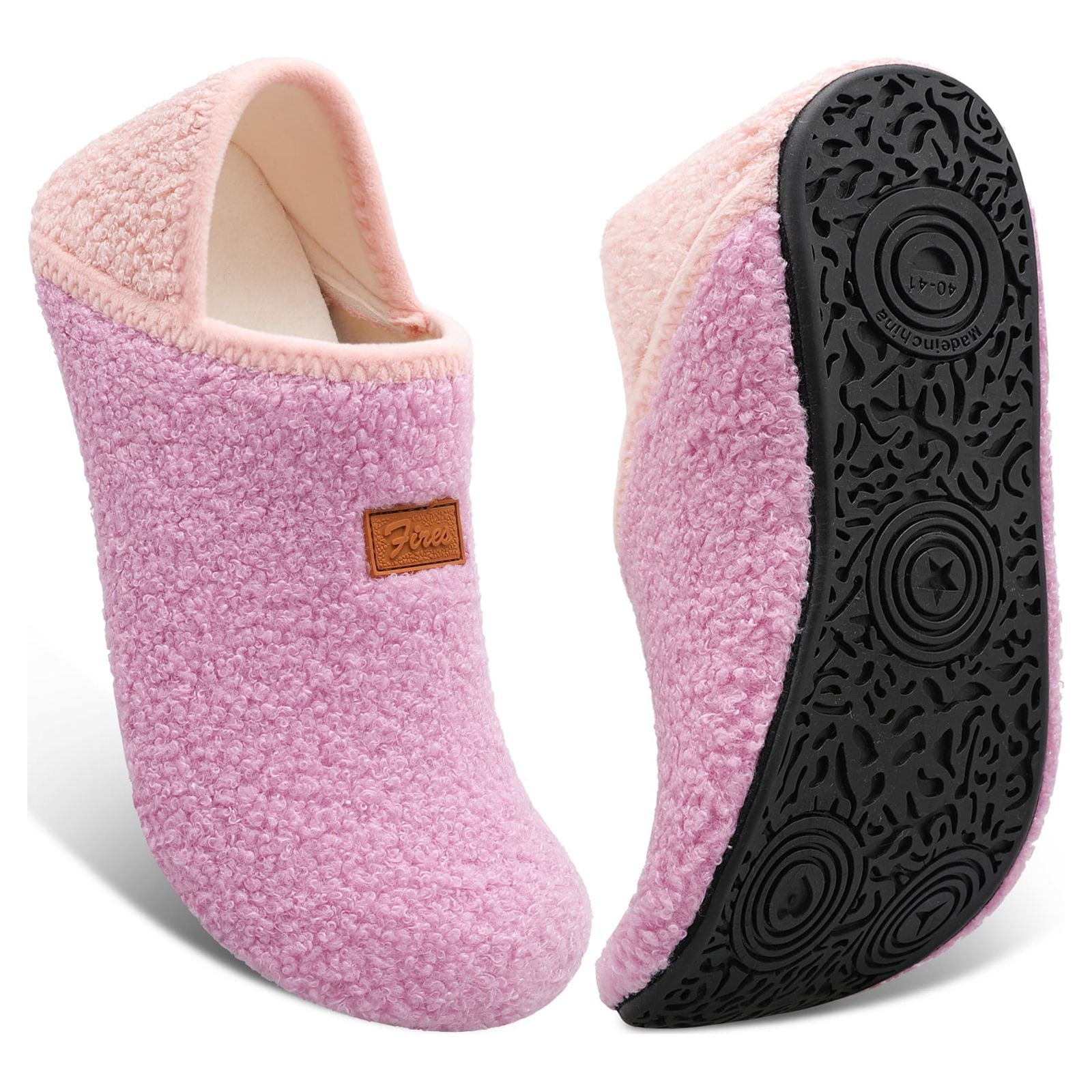 Barerun Womens Slipper Memory Foam Fluffy Soft Warm Slip On House ...
