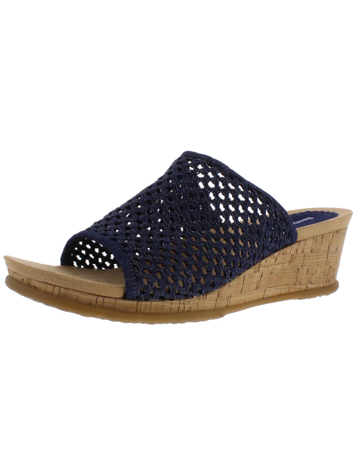Baretraps Womens FLOSSEY Cork Slip On Wedge Sandals - Walmart.com