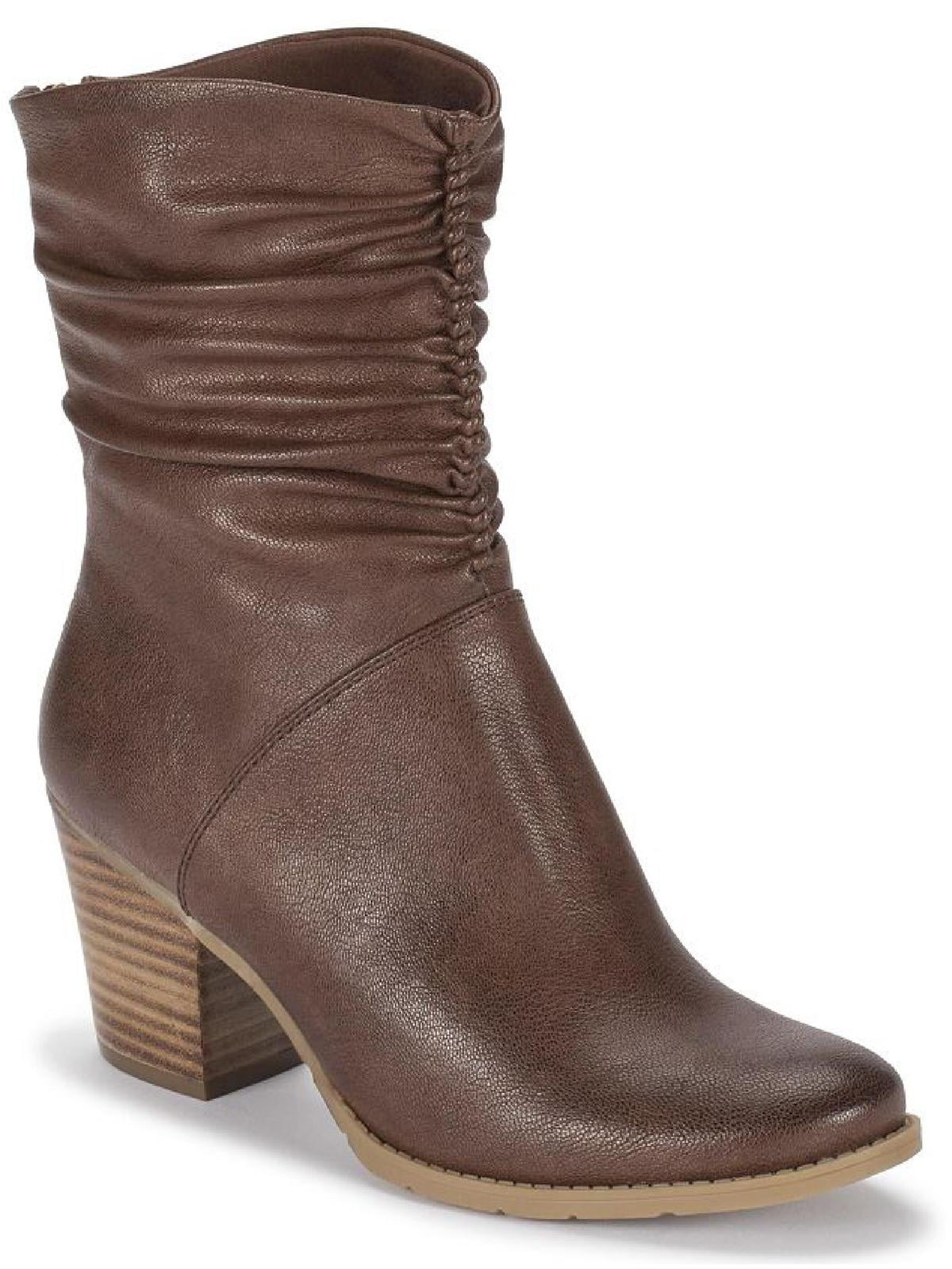 Baretraps Womens Leslie Faux Leather Almond Toe Ankle Boots - Walmart.com