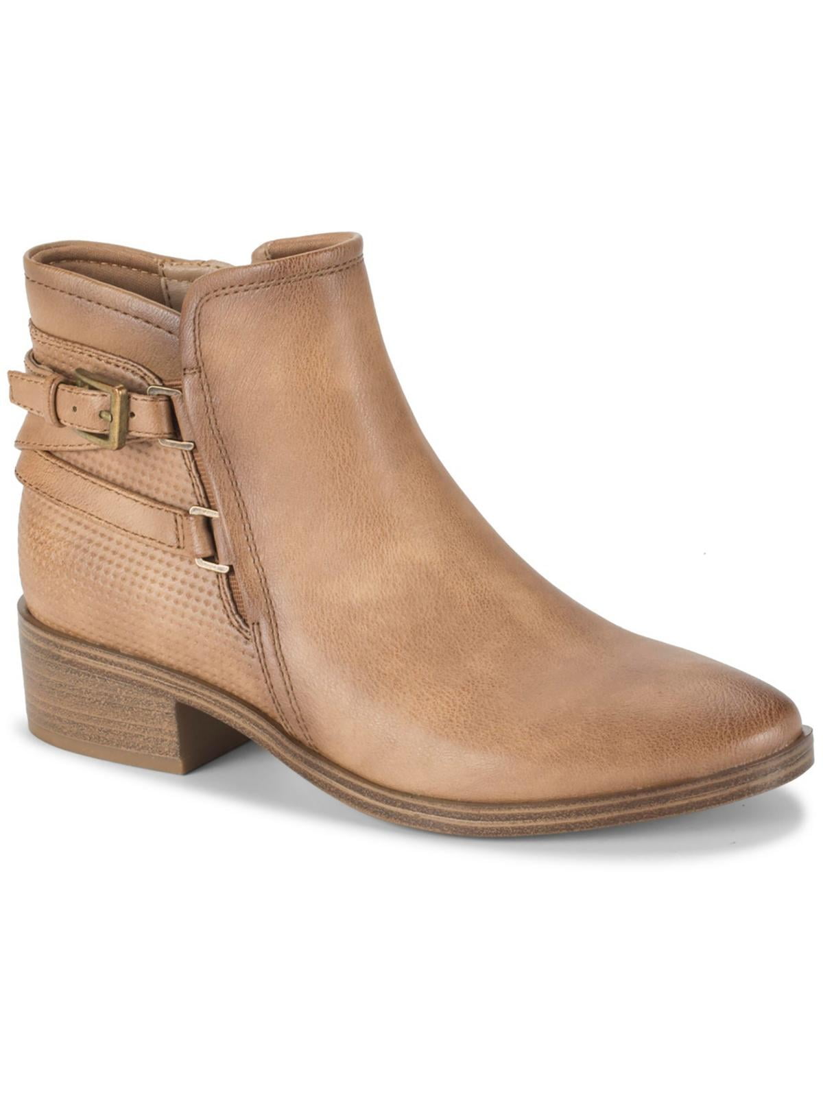Baretraps Womens Mackenzie Buckle Faux Leather Booties - Walmart.com