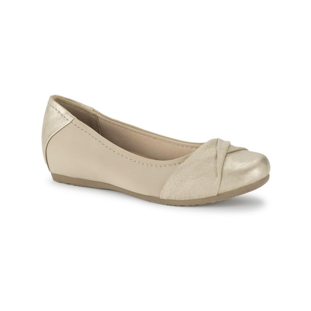 Baretraps Womens Mitsy Faux Leather Twist Front Ballet Flats - Walmart.com