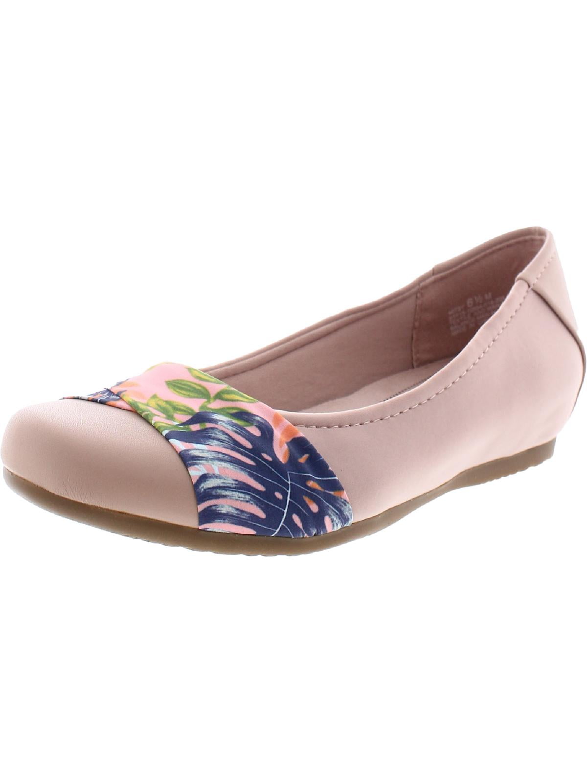 Baretraps Womens Mitsy Faux Leather Twist Front Ballet Flats - Walmart.com