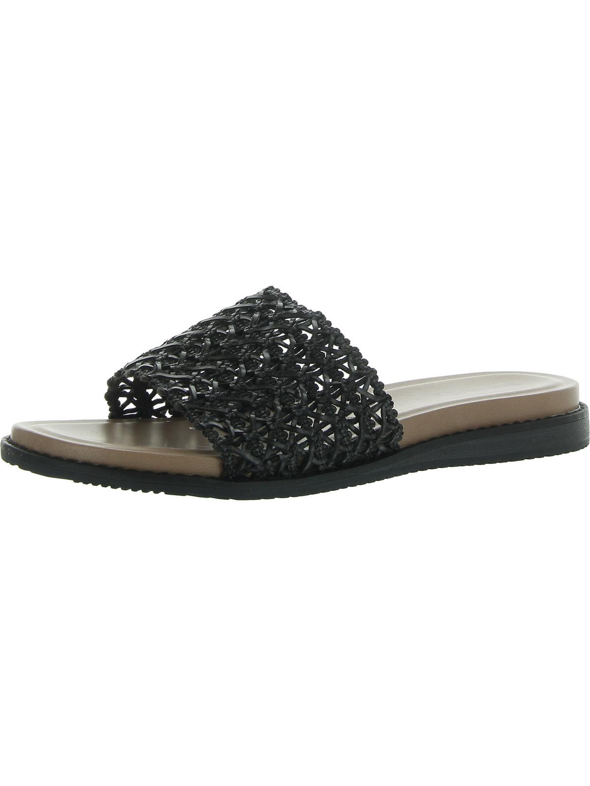 Baretraps Womens Noya Woven Flat Slide Sandals - Walmart.com