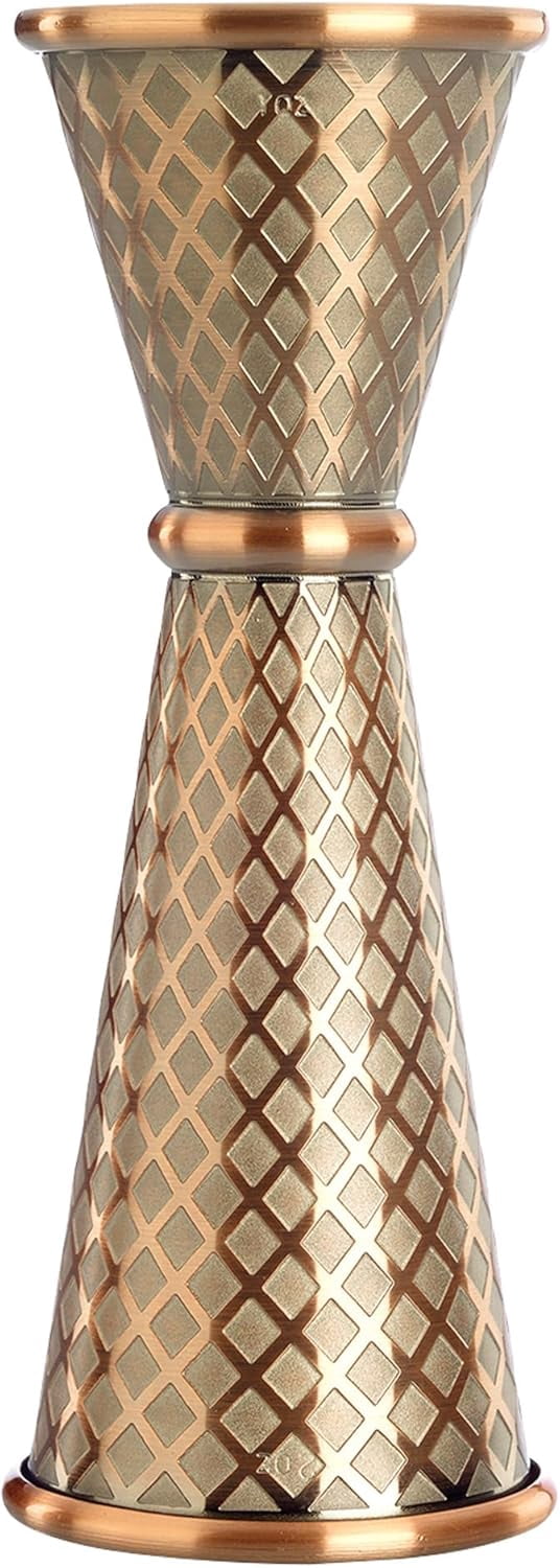 Barfly 1 x 2 oz. Diamond Lattice Etch Japanese Style Jigger, Antique ...