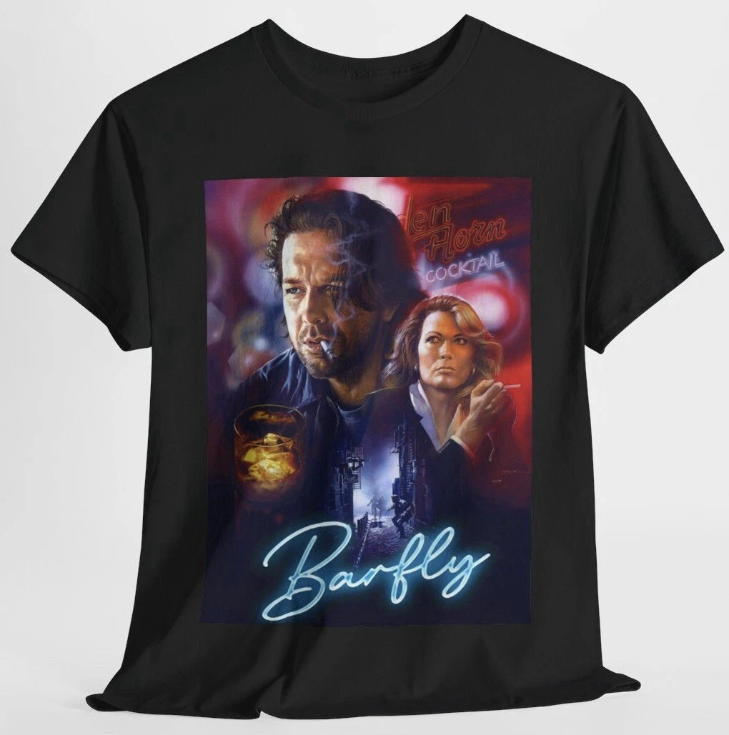 Barfly T Shirt - Mickey Rourke - 80â€™s Classic Bukowski Retro Tee - New | eBay - Walmart.com