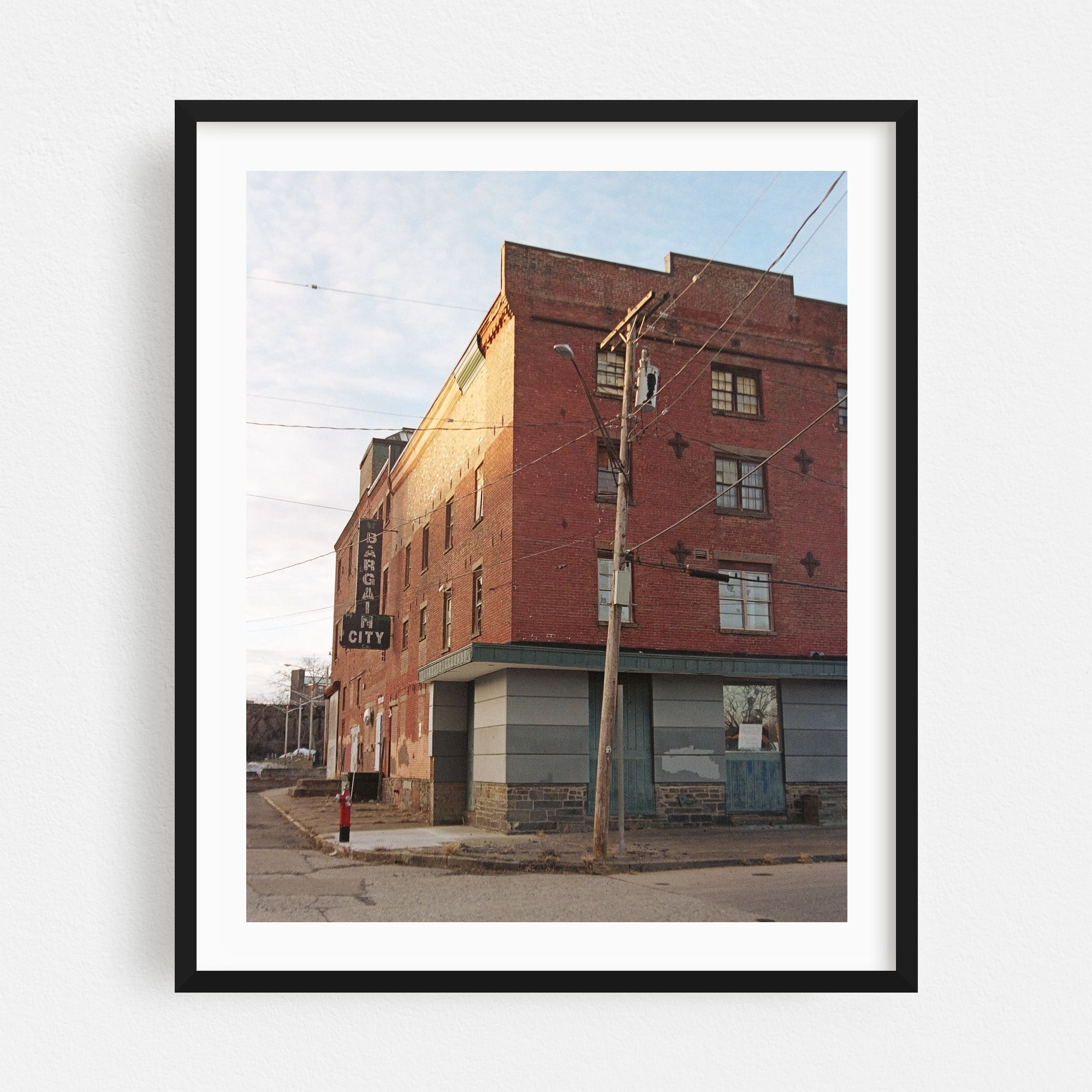 Bargain City - Albany New York Photography Black Framed Wall Art Print ...