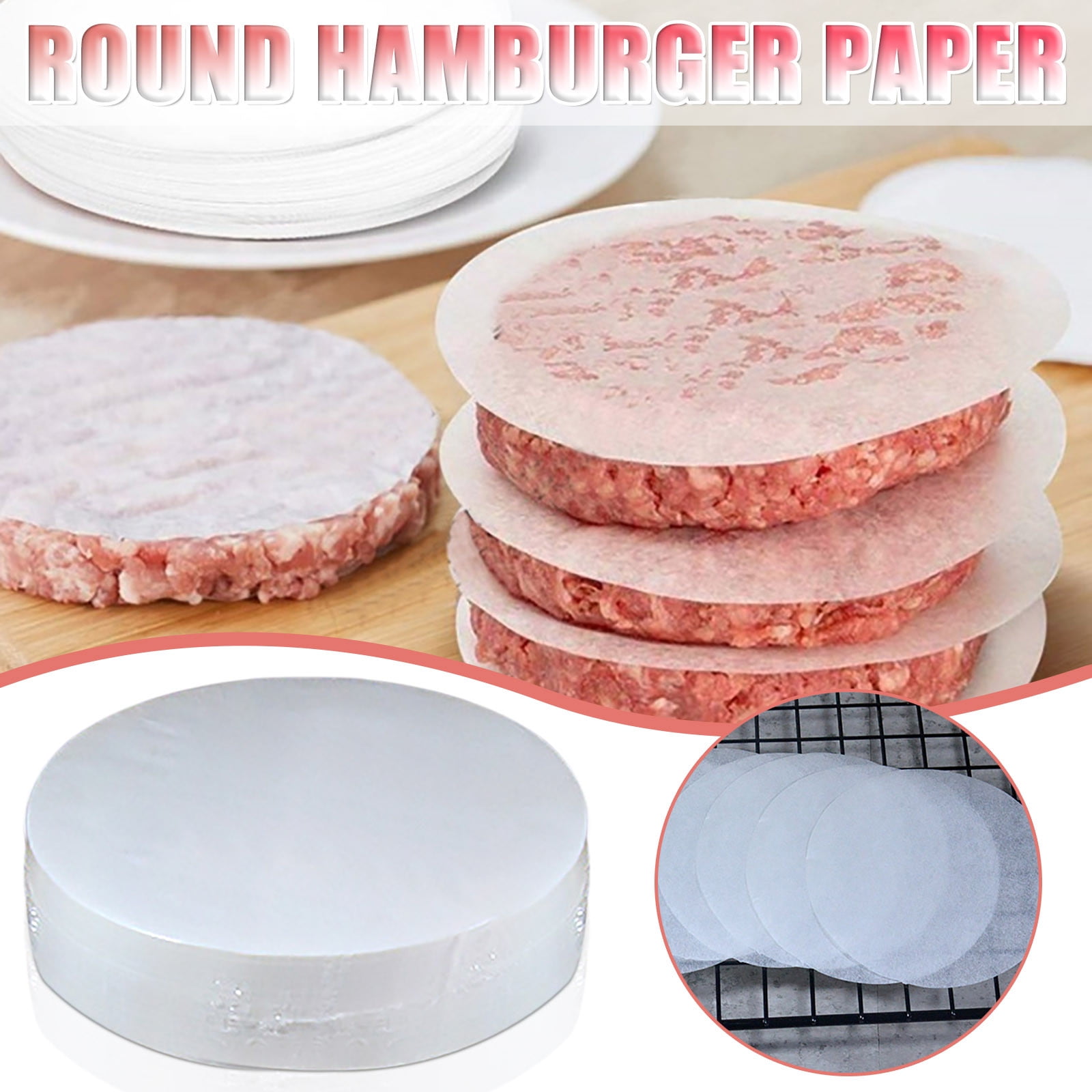 Bargain Clearance Hamburger Paper, Hamburger Frozen Meat Interlayer ...